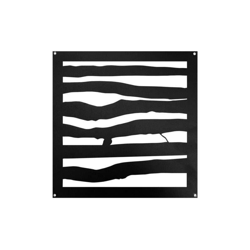 Rectangular Black Cast Aluminum Fence & Gate Insert - 9" x 17" | Nuvo Iron