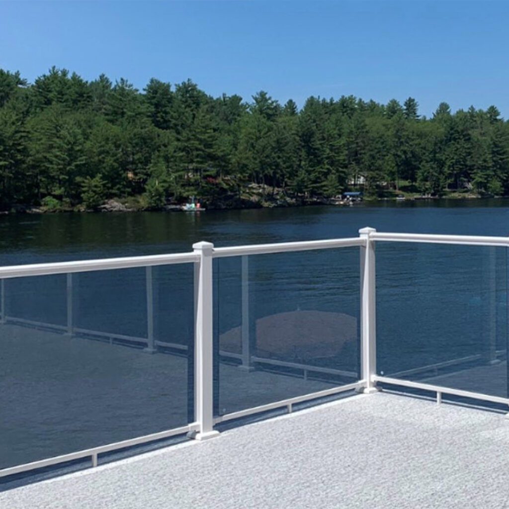 54″ Long x 42″ High Aluminum Glass Rail Kit for Our Tempered Glass ...