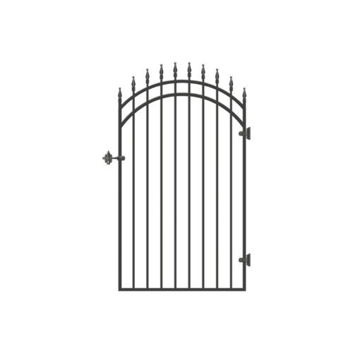 Pro Gate Frame for a 36 1/4” Wide Opening with Removable Arch | Nuvo Iron