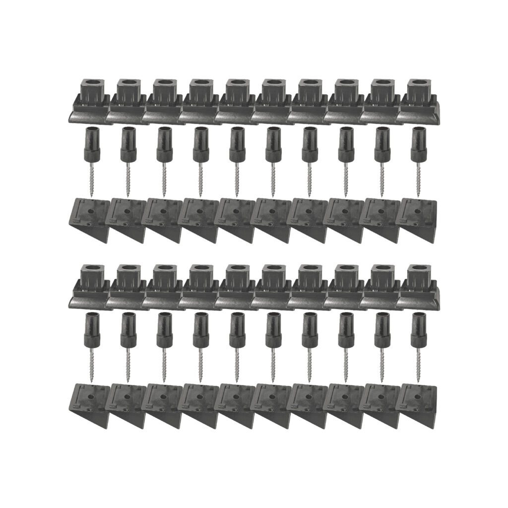 Surface Mount Stair Rail Connectors (20 pcs) for 3/4" Square Balusters ...