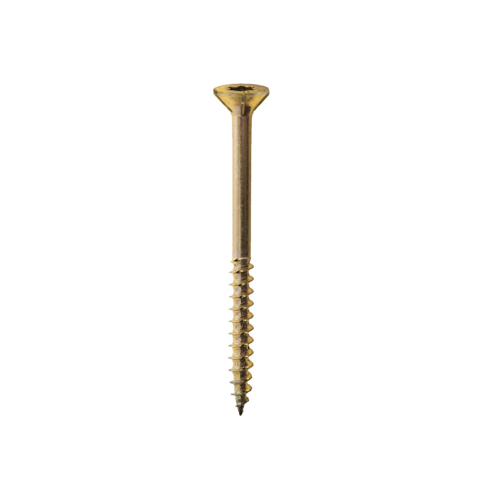 #8 x 2-1/2" Yellow Construction Screws (250 pcs) | Nuvo Iron