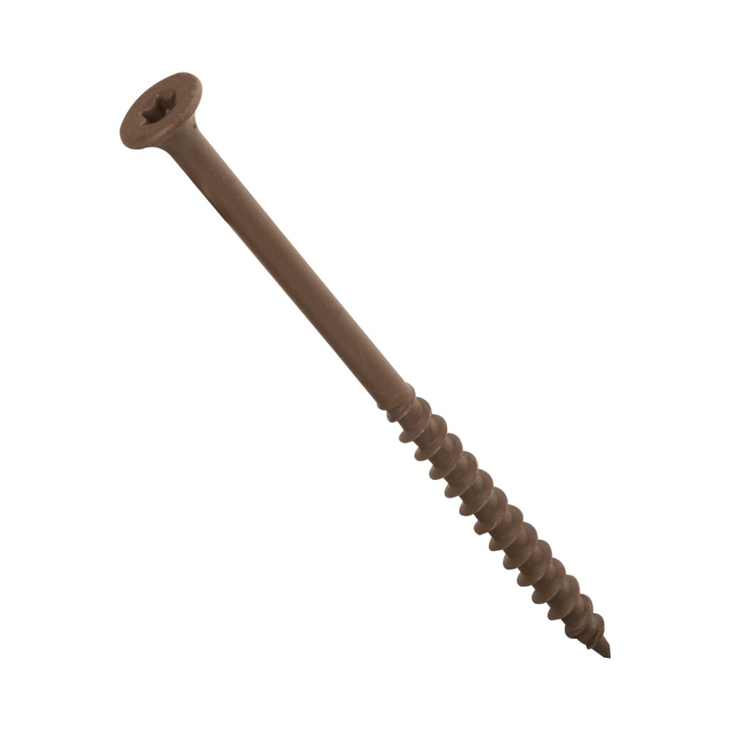 #8 x 3" Deck Screws with Brown Ruspert® Coating (860pcs) | Nuvo Iron
