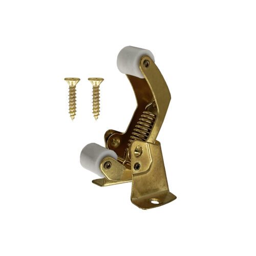 Screen Door Spring-Loaded Catch | Brass Plated | Nuvo Iron