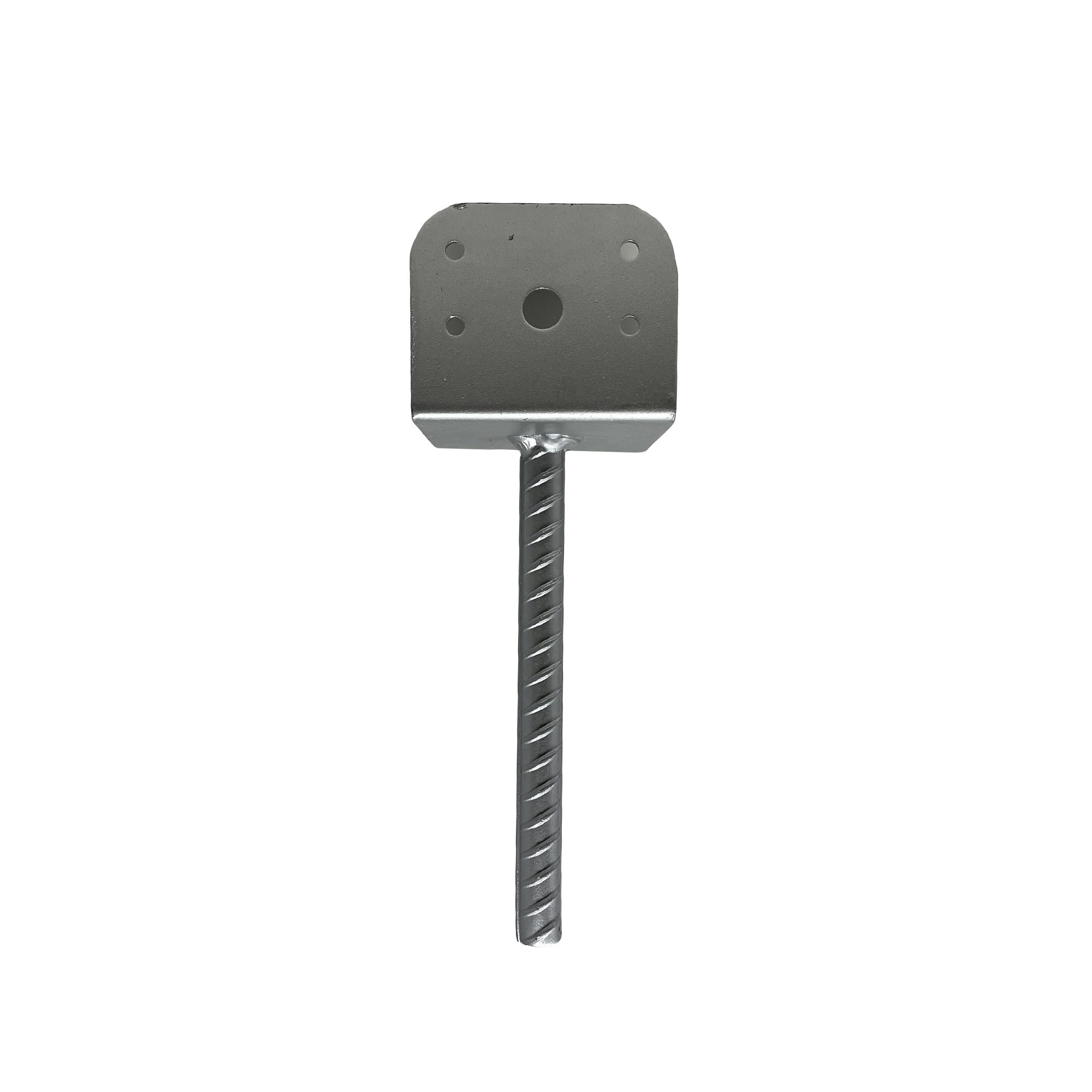 4 x 4 Galvanized Steel Post Support Saddle Bracket | Nuvo Iron