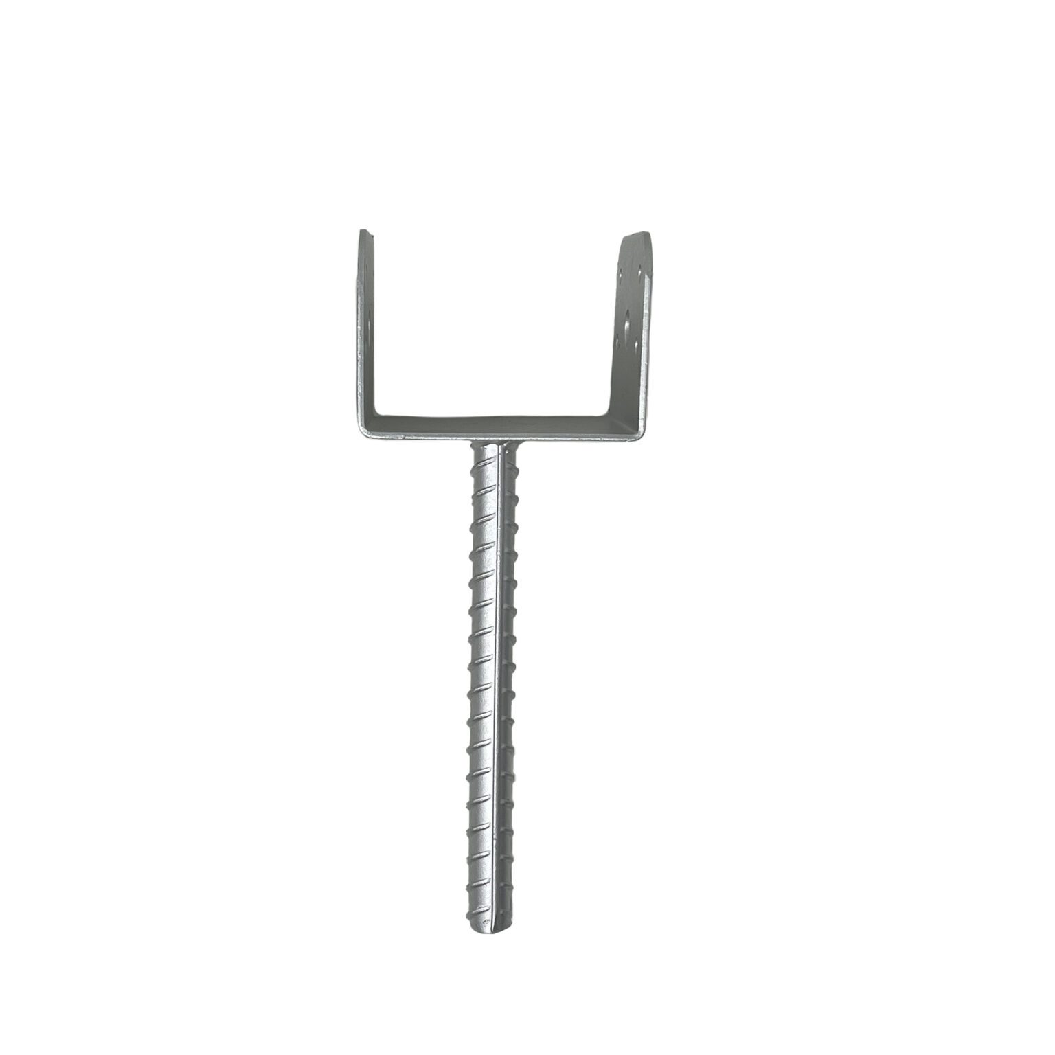4 x 4 Galvanized Steel Post Support Saddle Bracket | Nuvo Iron