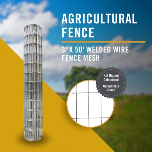 Welded Wire Fench Mesh 3' x 50' | Mesh size: 2" x 4" | Nuvo Iron