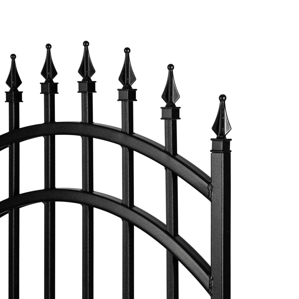 Tiger Eye Iron Gate | 33" Wide x 56" High - Arched Top | Nuvo Iron