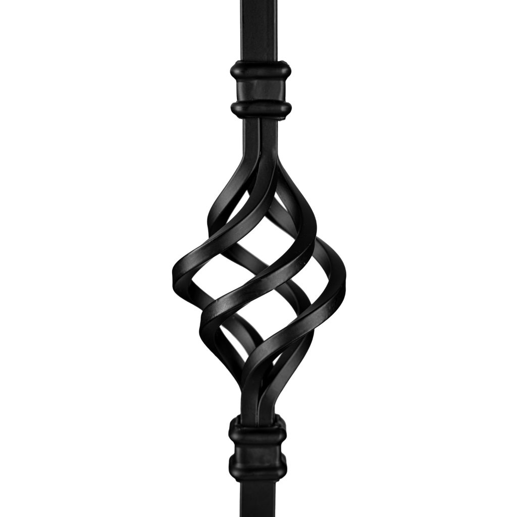 Interior Stair Baluster | Style: Single Basket (1 pc) | Nuvo Iron