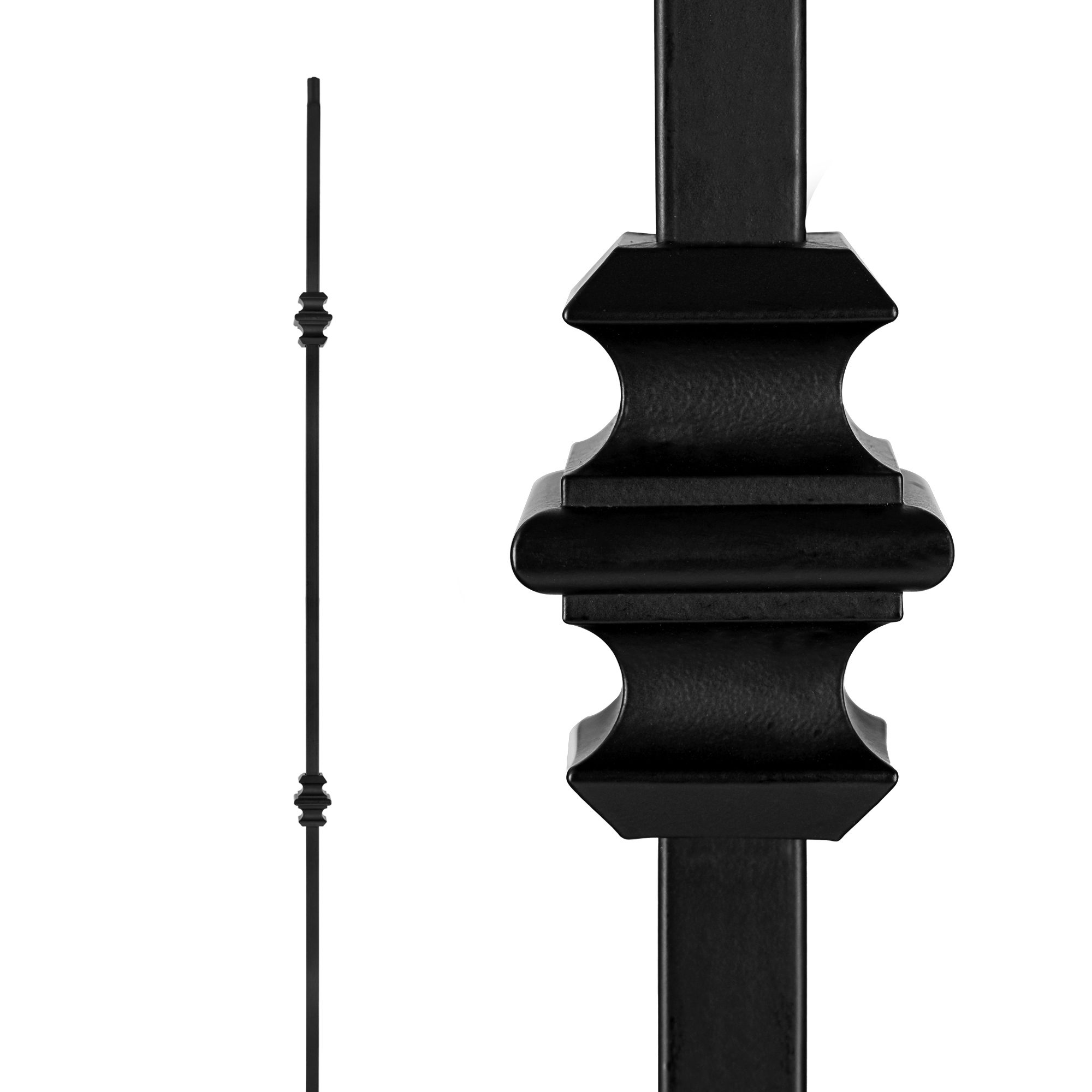 Interior Stair Baluster | Style: Double Ball and Sphere (1 pc) | Nuvo Iron