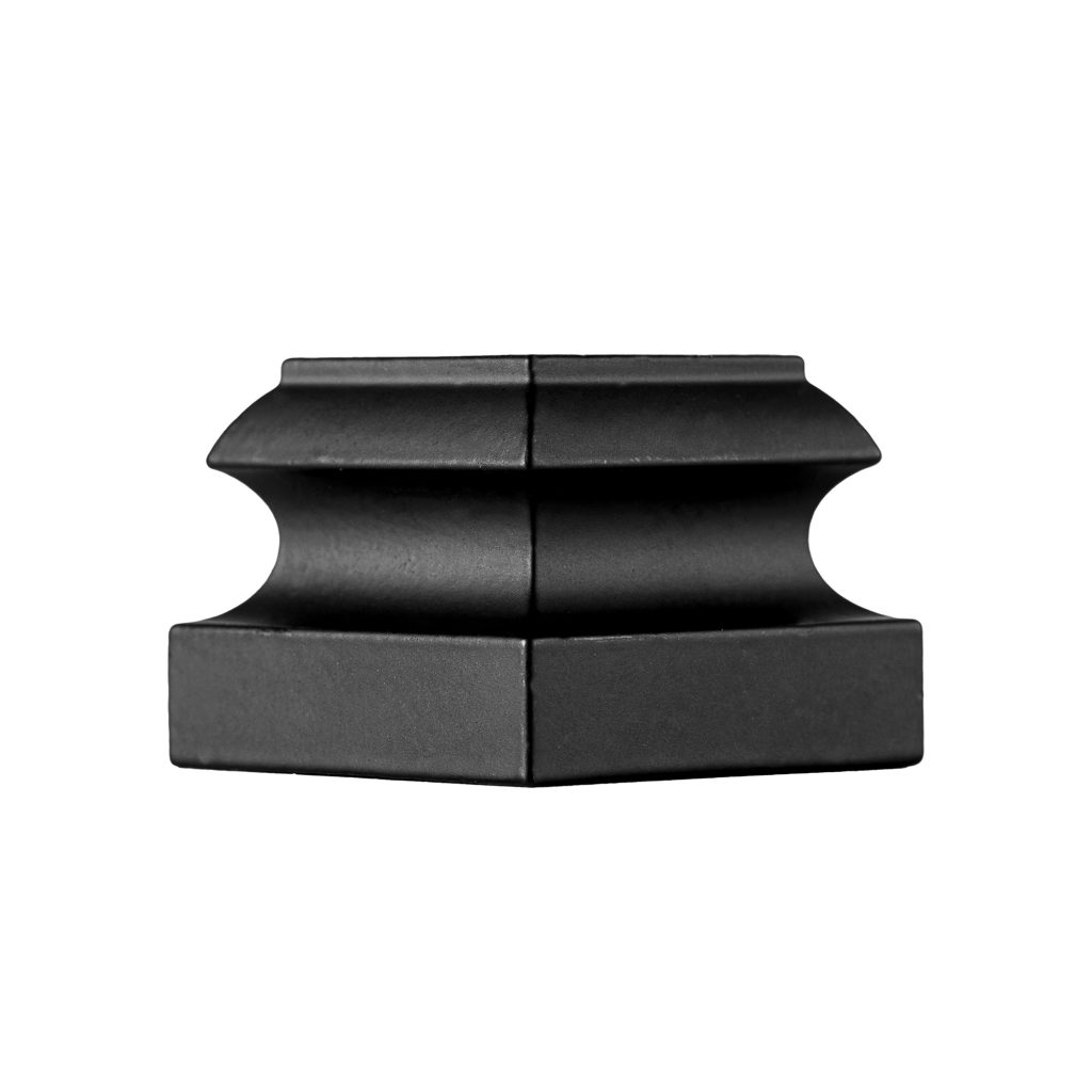 Decorative Level Rail Shoe for Interior Balusters (1 pc) | Nuvo Iron