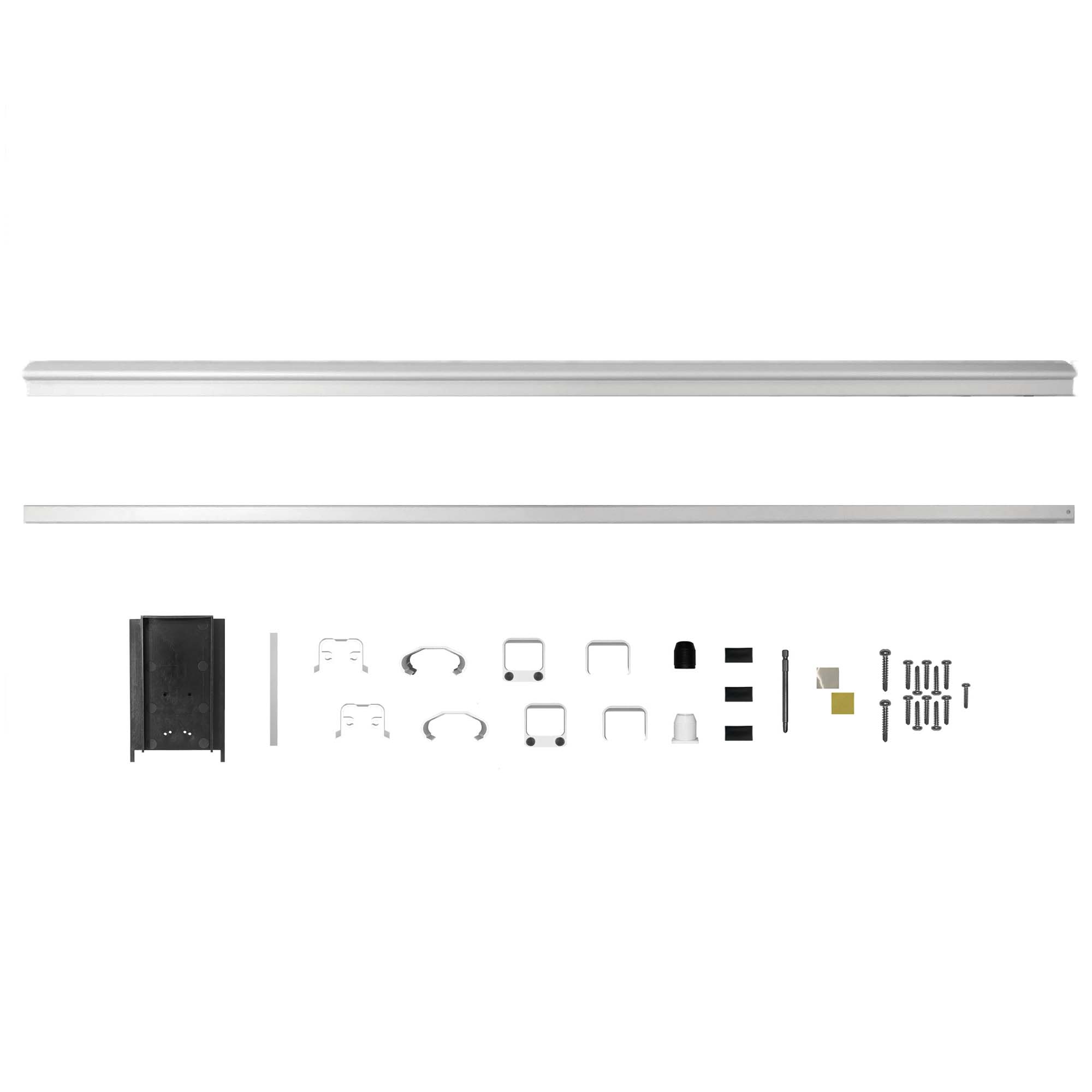 72" Long x 42" High Aluminum Glass Rail Kit for Our Tempered Glass ...