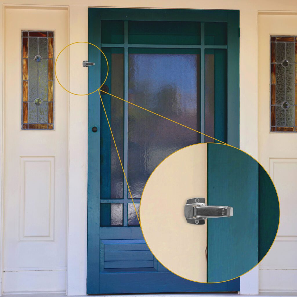 Screen Door Spring-Loaded Catch | Zinc Plated Finish | Nuvo Iron