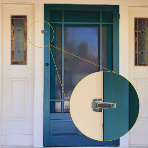 Screen Door Spring-Loaded Catch | Zinc Plated Finish | Nuvo Iron